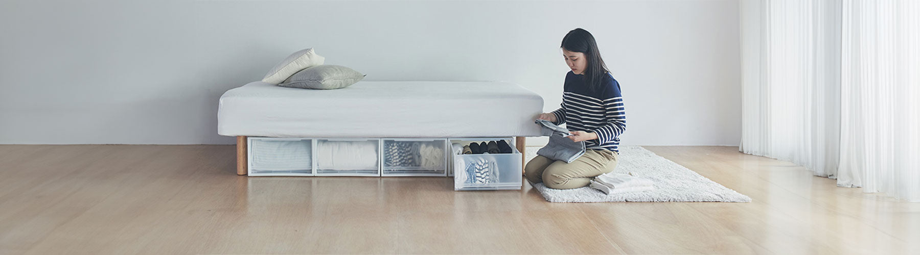 Polypropylene Storage Drawers | Stacking Clear Drawer | MUJI USA