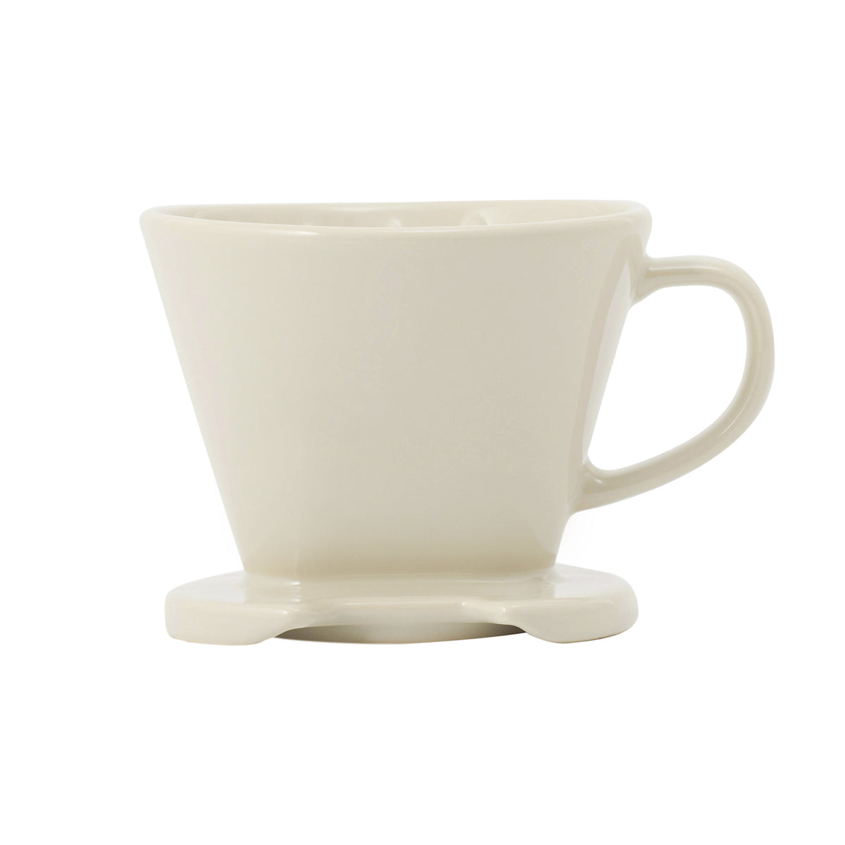 Stoneware Coffee Dripper - Gray Beige | Coffee Accessories | MUJI USA
