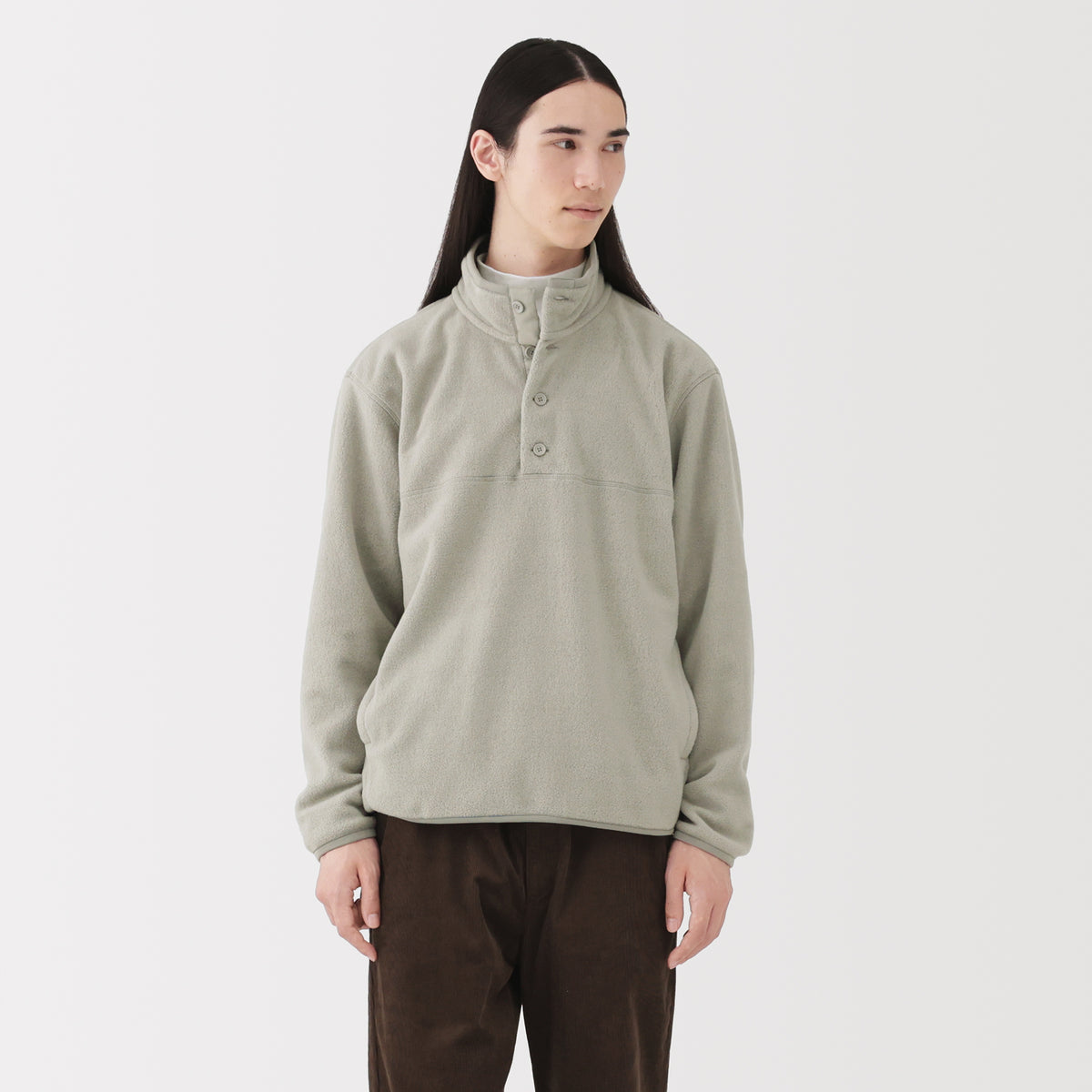 Recyclable Fleece Pullover | Men's Fall Tops | MUJI USA