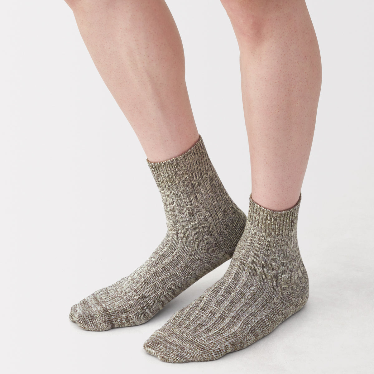 Ribbed Thick Short Socks | Men's Mini Crew Socks | MUJI USA
