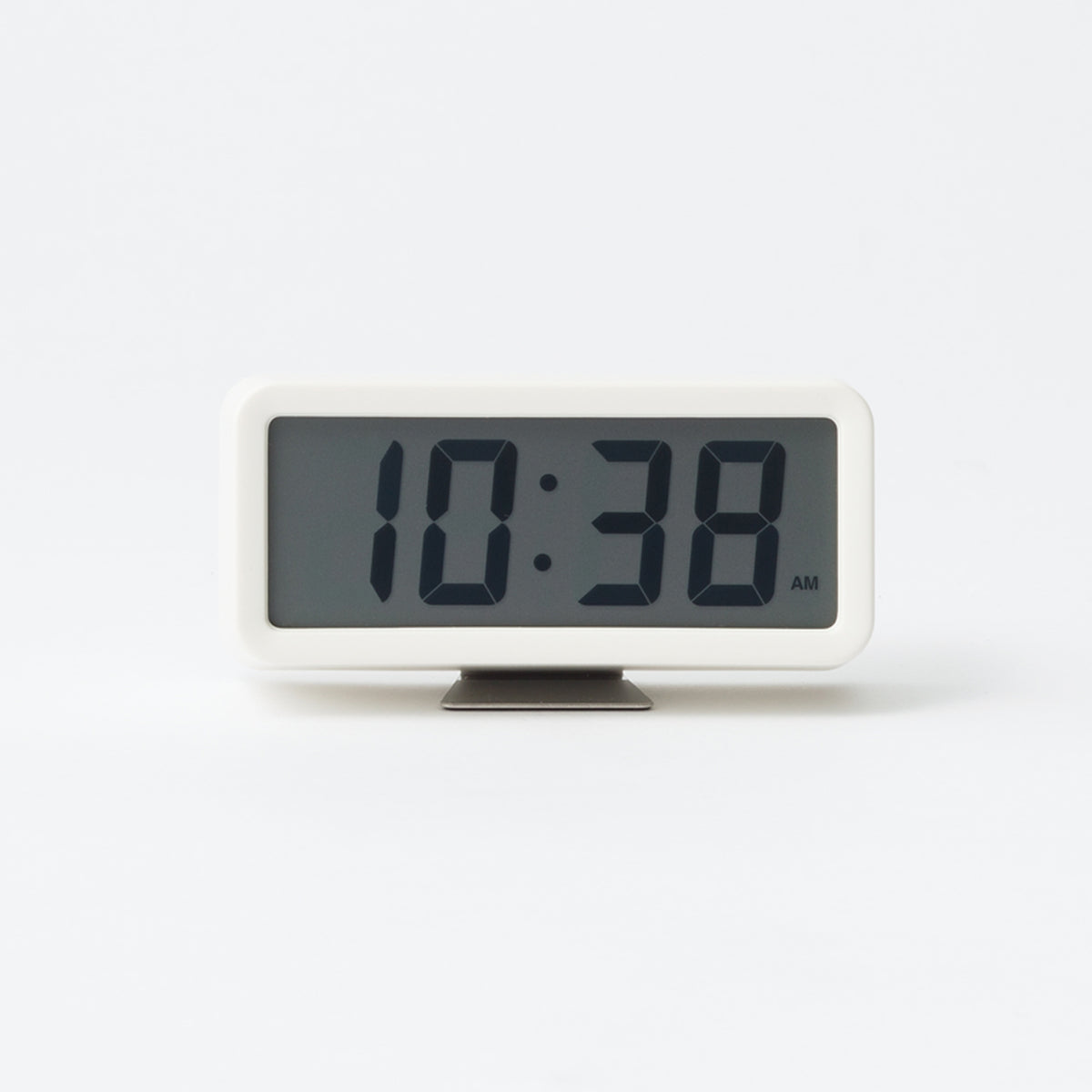 Digital Clock with Alarm White - Small | Desk & Wall Clock | MUJI USA
