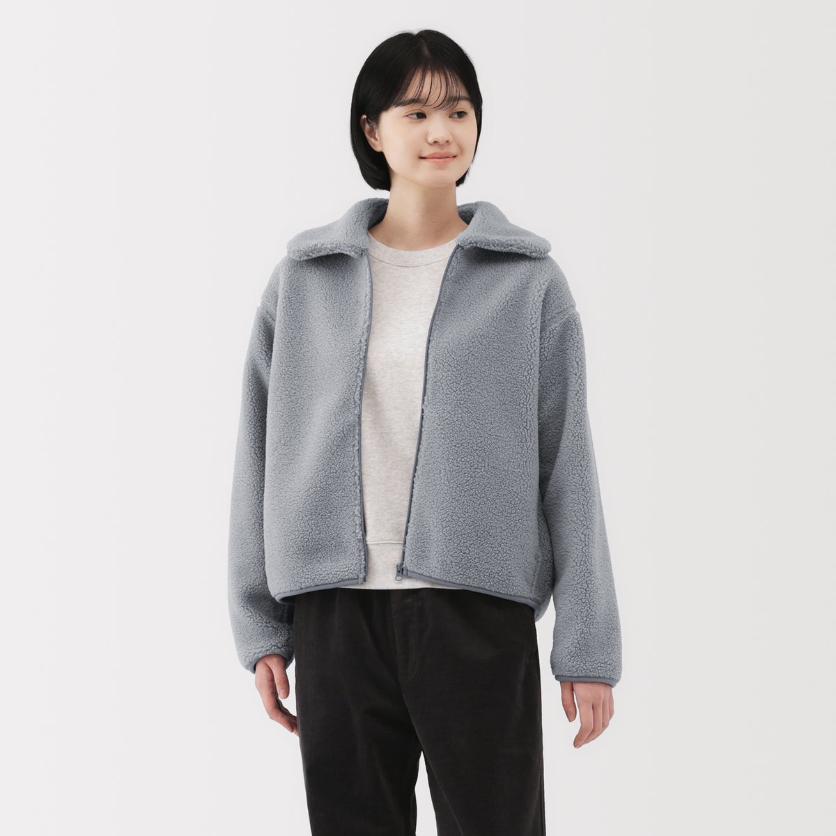 Boa Fleece Collar Jacket | Women's Fall Outerwear | MUJI USA