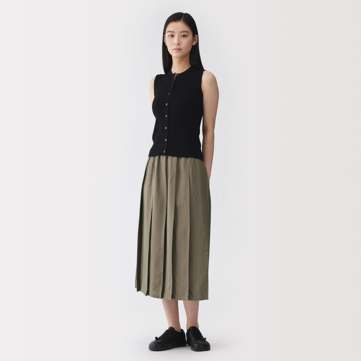 Labo Linen Lyocell Easy Skirt | Women's Skirts | MUJI USA