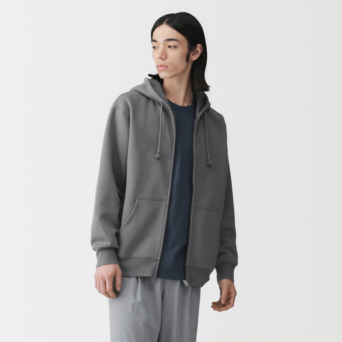 Full Zip Hoodie | Men's Sweatshirts | MUJI USA