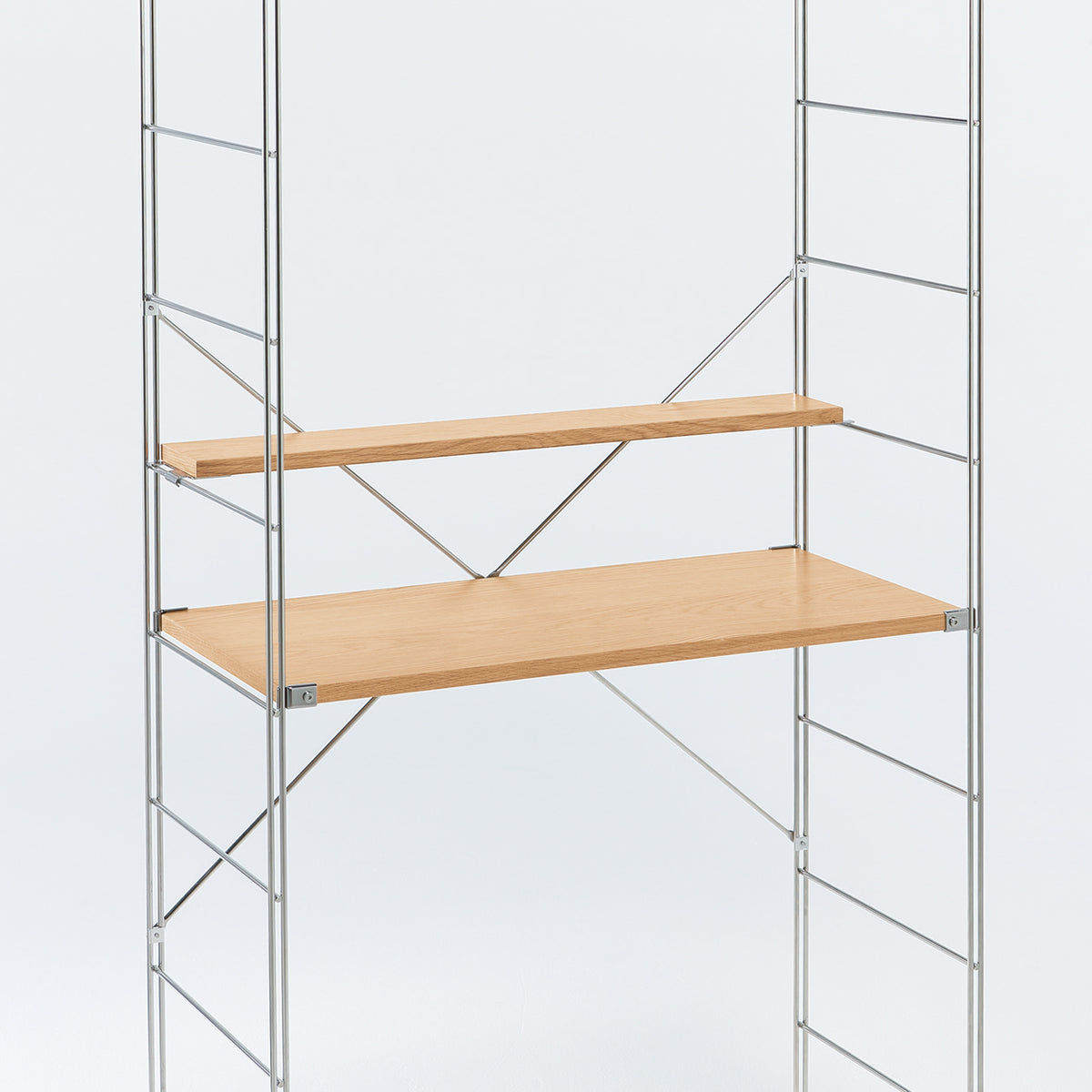 SUS Shelving Unit Additional Shelf - Narrow Type - Oak | MUJI USA