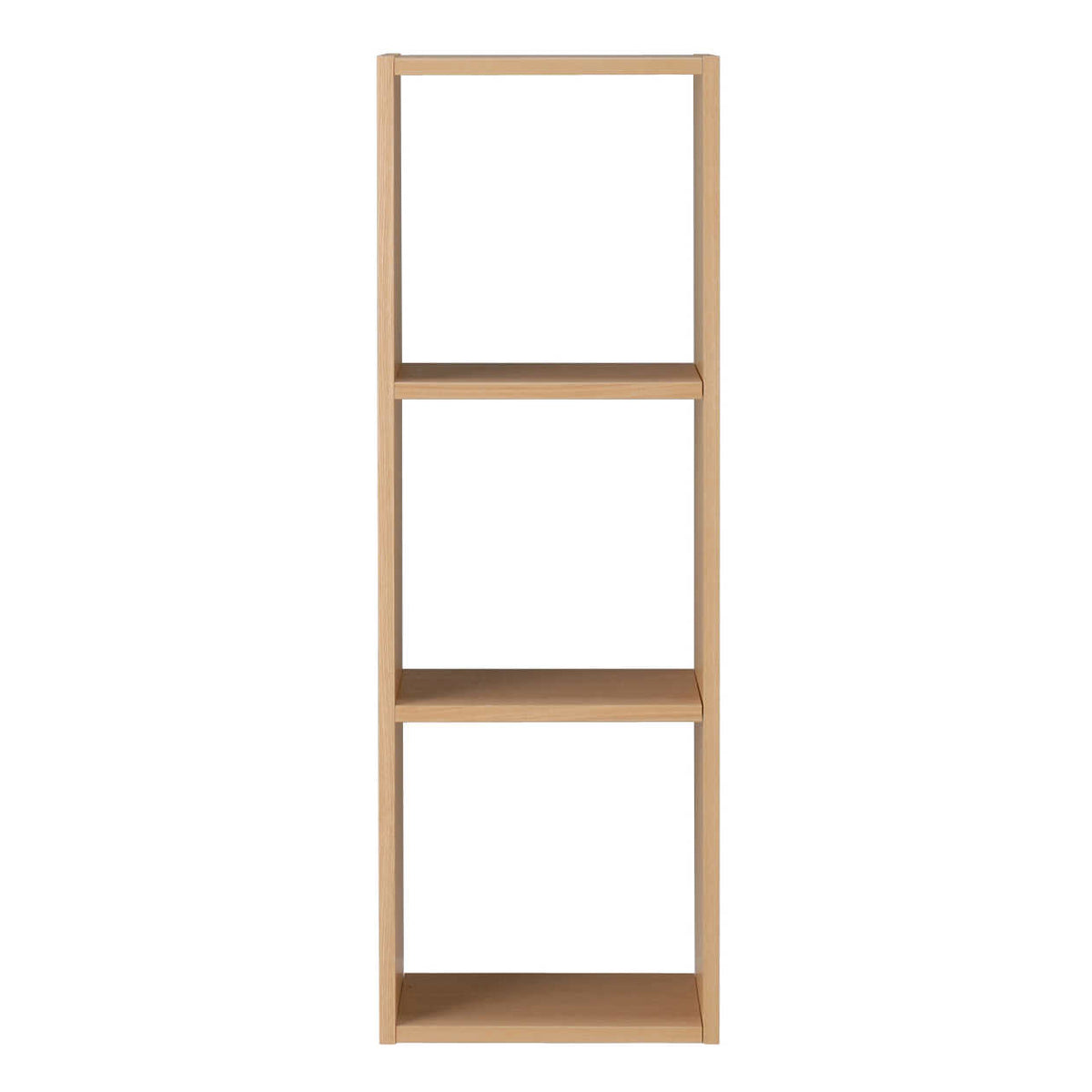 Stacking Shelf Oak - 3 Shelves | Modular Shelves | MUJI USA