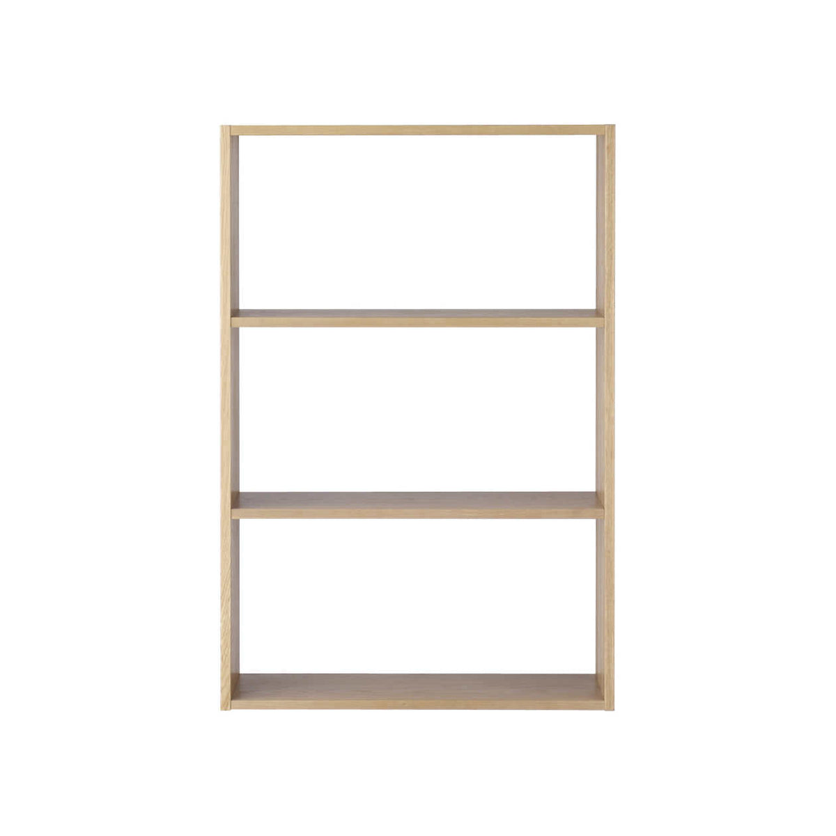 Oak Stacking Shelf - Wide Type - 3 Shelves | Modular Shelves | MUJI USA