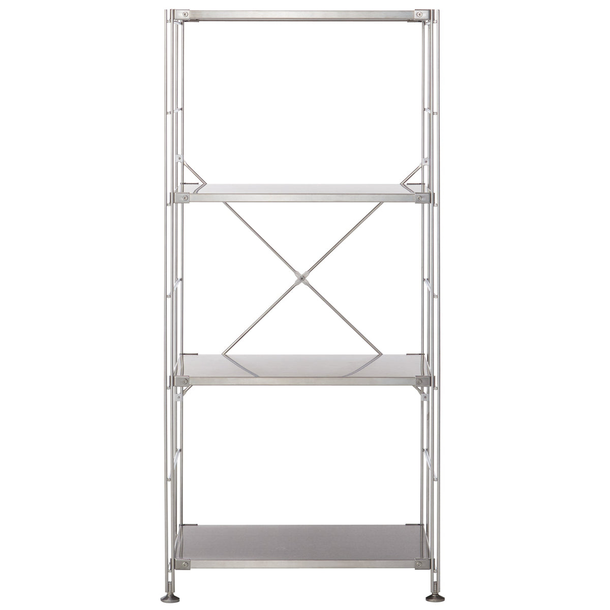 SUS Shelving Unit Stainless Steel - Medium | Bookshelves | MUJI USA