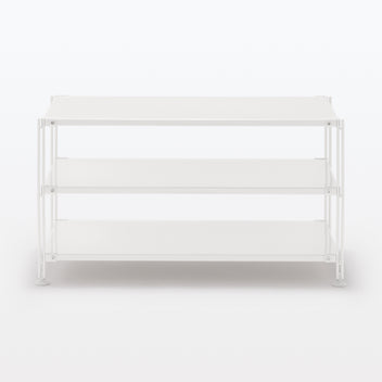 SUS Shelving Unit Light Gray | Book Shelves | Japanese Furniture | MUJI USA