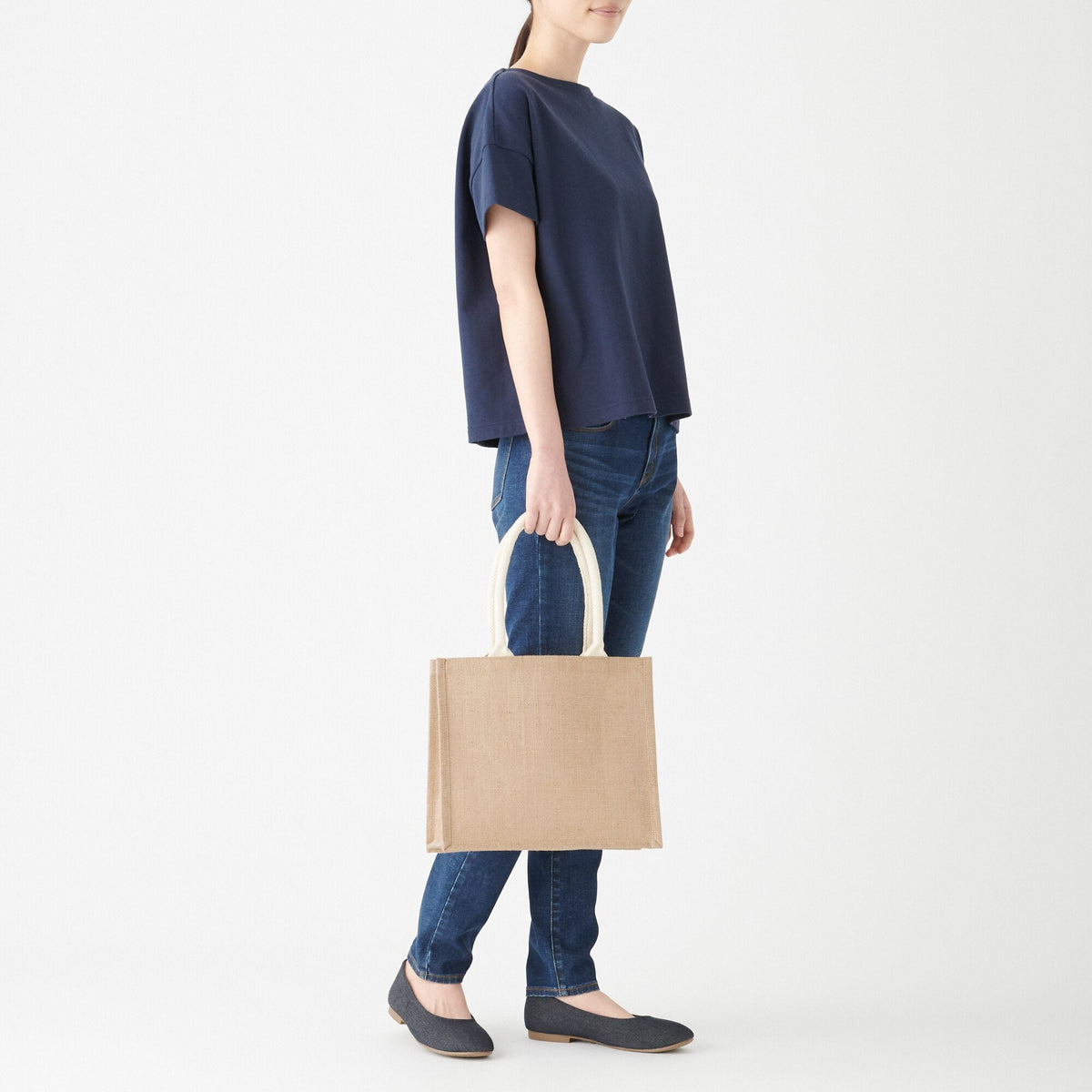 Jute Bag Small B5 | Reusable Shopping Bag | MUJI USA