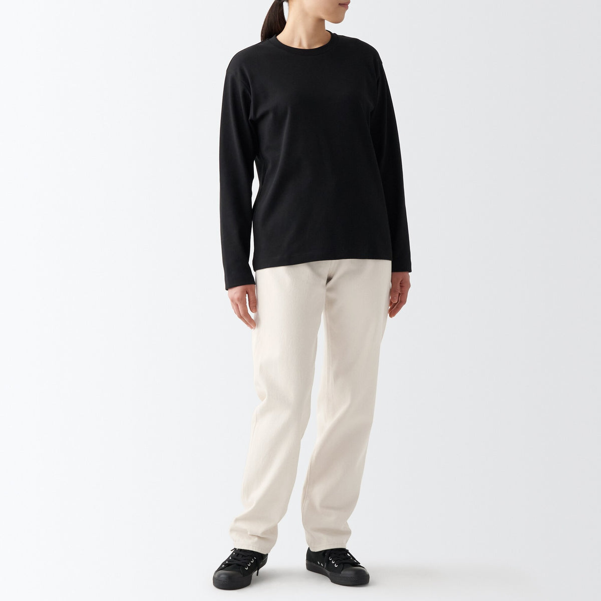 Women's Denim Regular Pants - Natural | MUJI USA