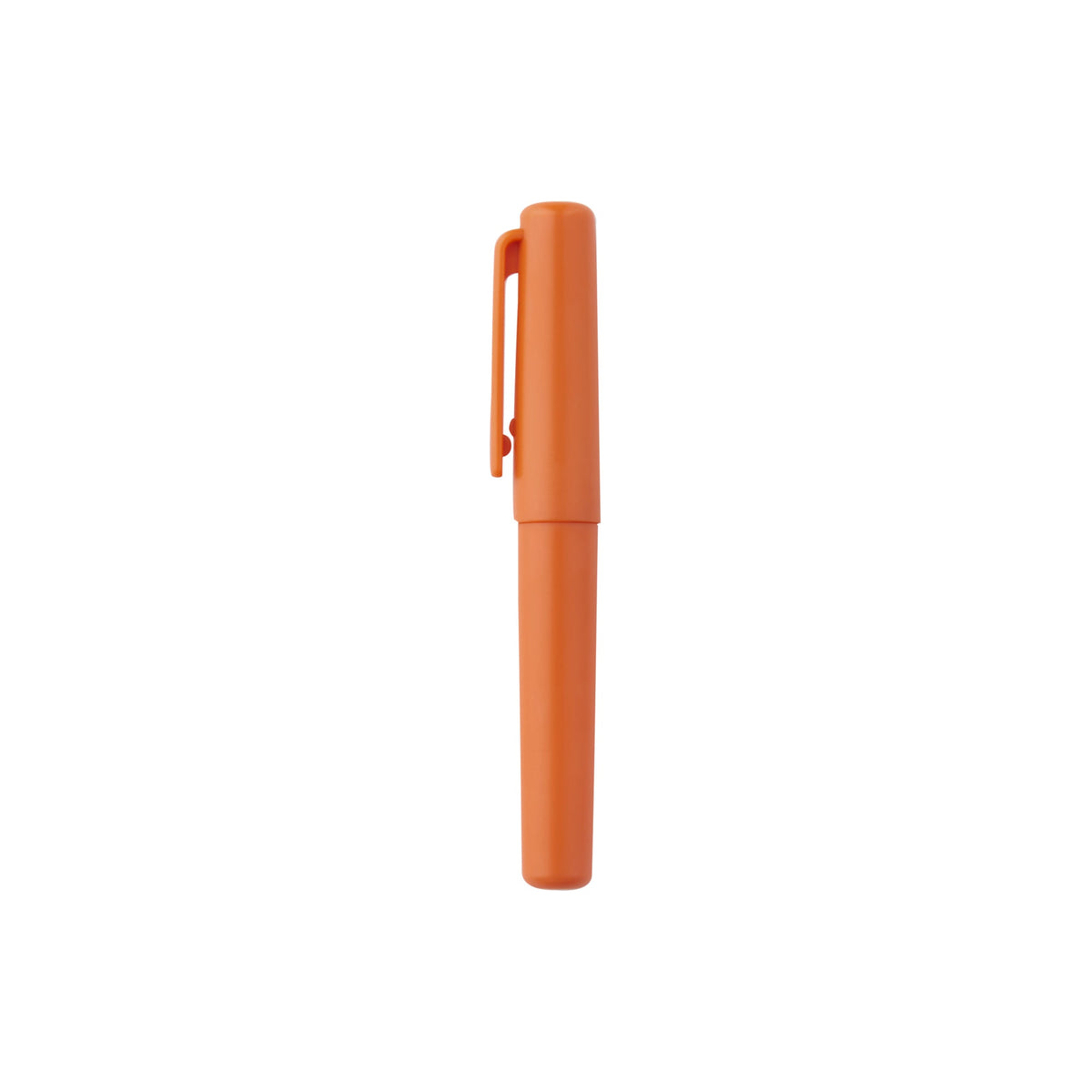 Compact Gel Ink Ballpoint Pen Cap Type 0.5mm - Orange | MUJI USA