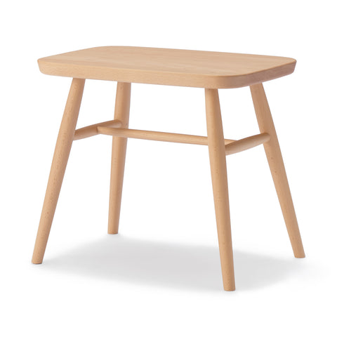 Beech Wood Stool with Round Legs | Japanese Wood Furniture | MUJI USA