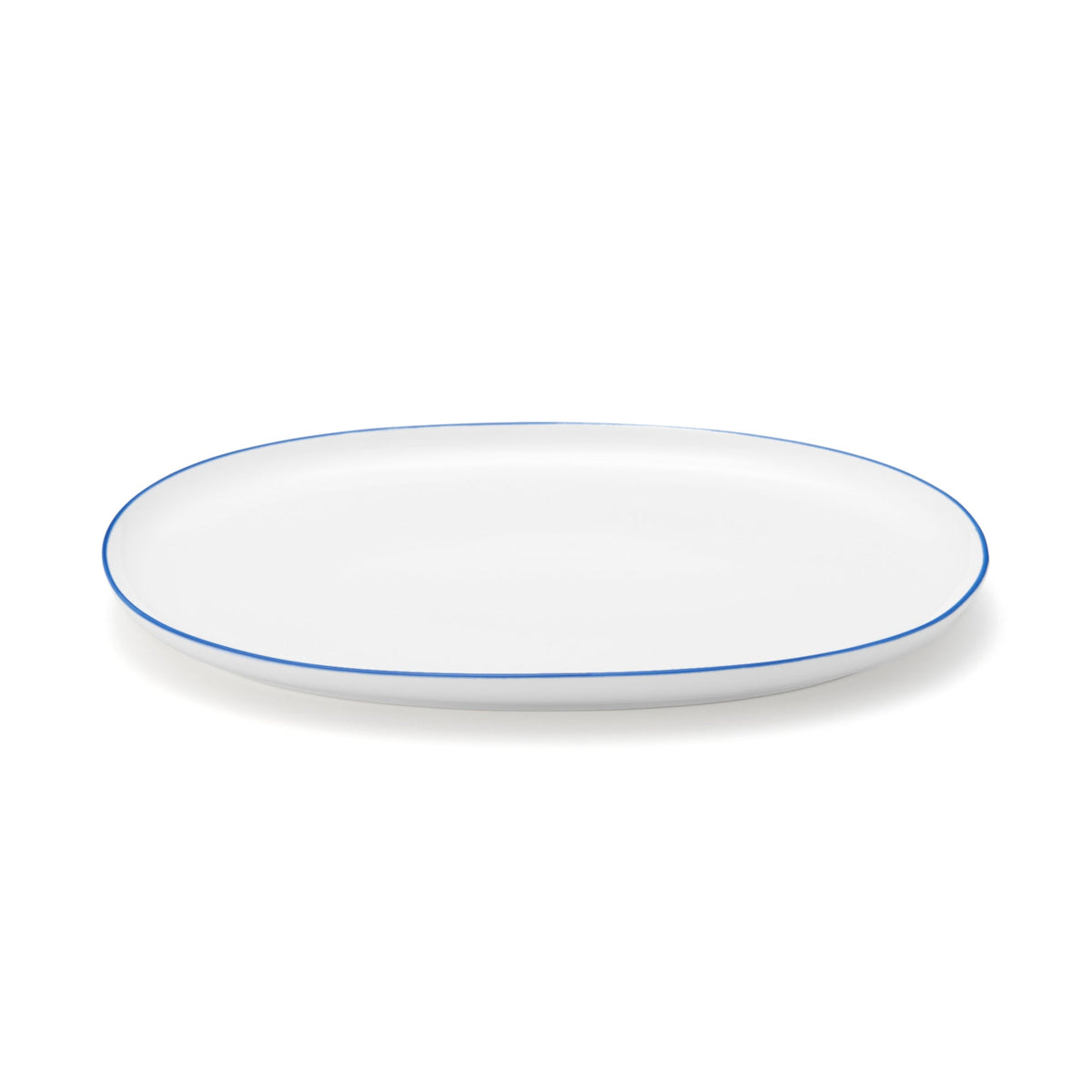 Everyday Tableware Oval Plate Large - Blue Stripe | Porcelain ...