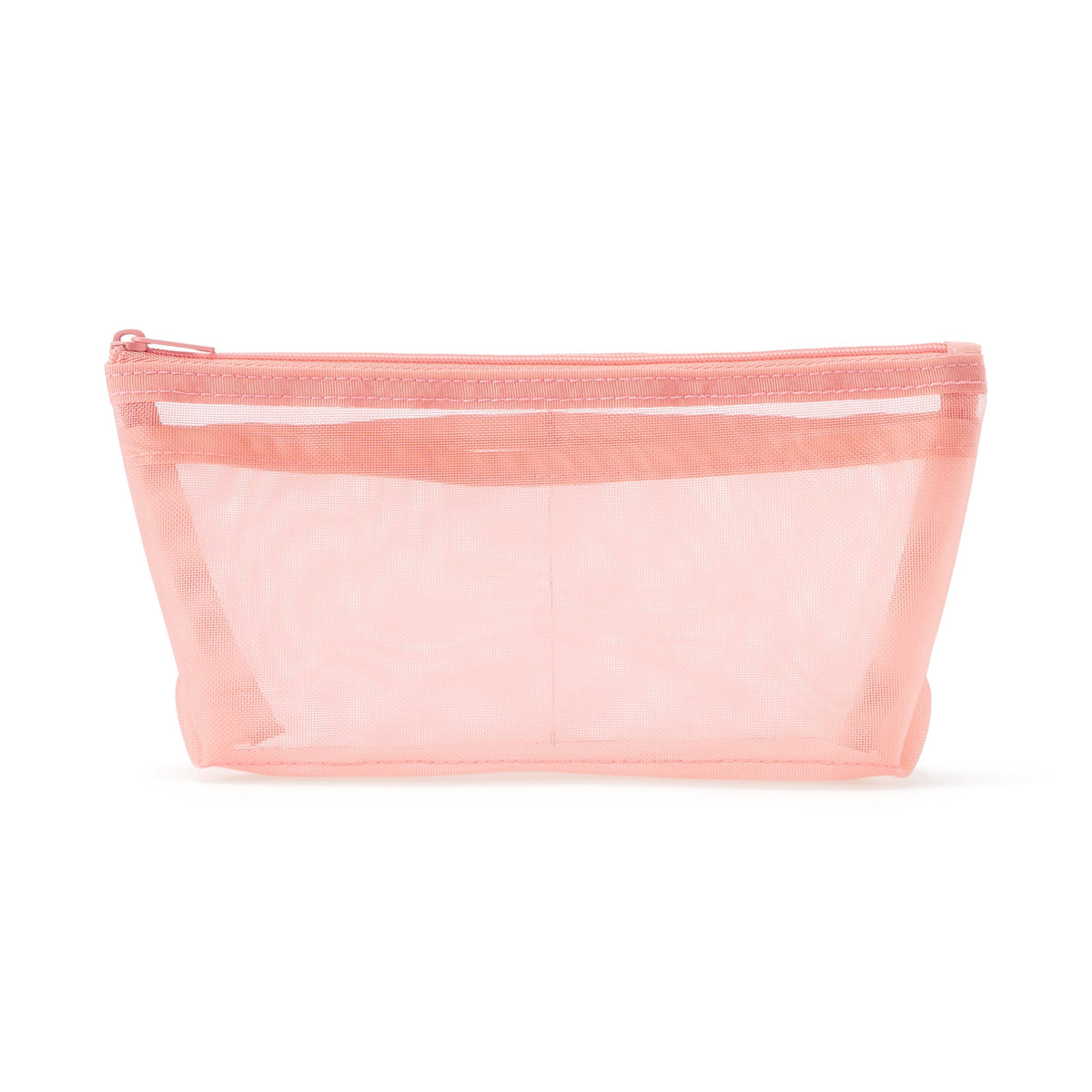 Nylon Mesh Pen Case w/ Gusset Tall - Pink | School Pouches | MUJI USA
