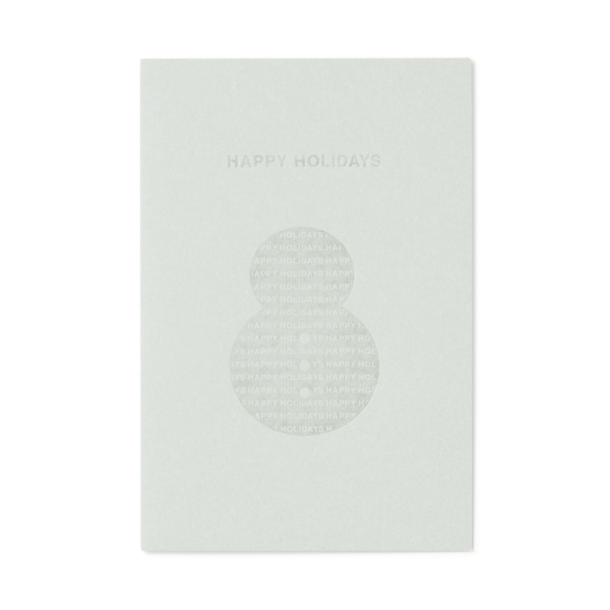 Message Card - Snowman | Gift Wrapping | MUJI USA