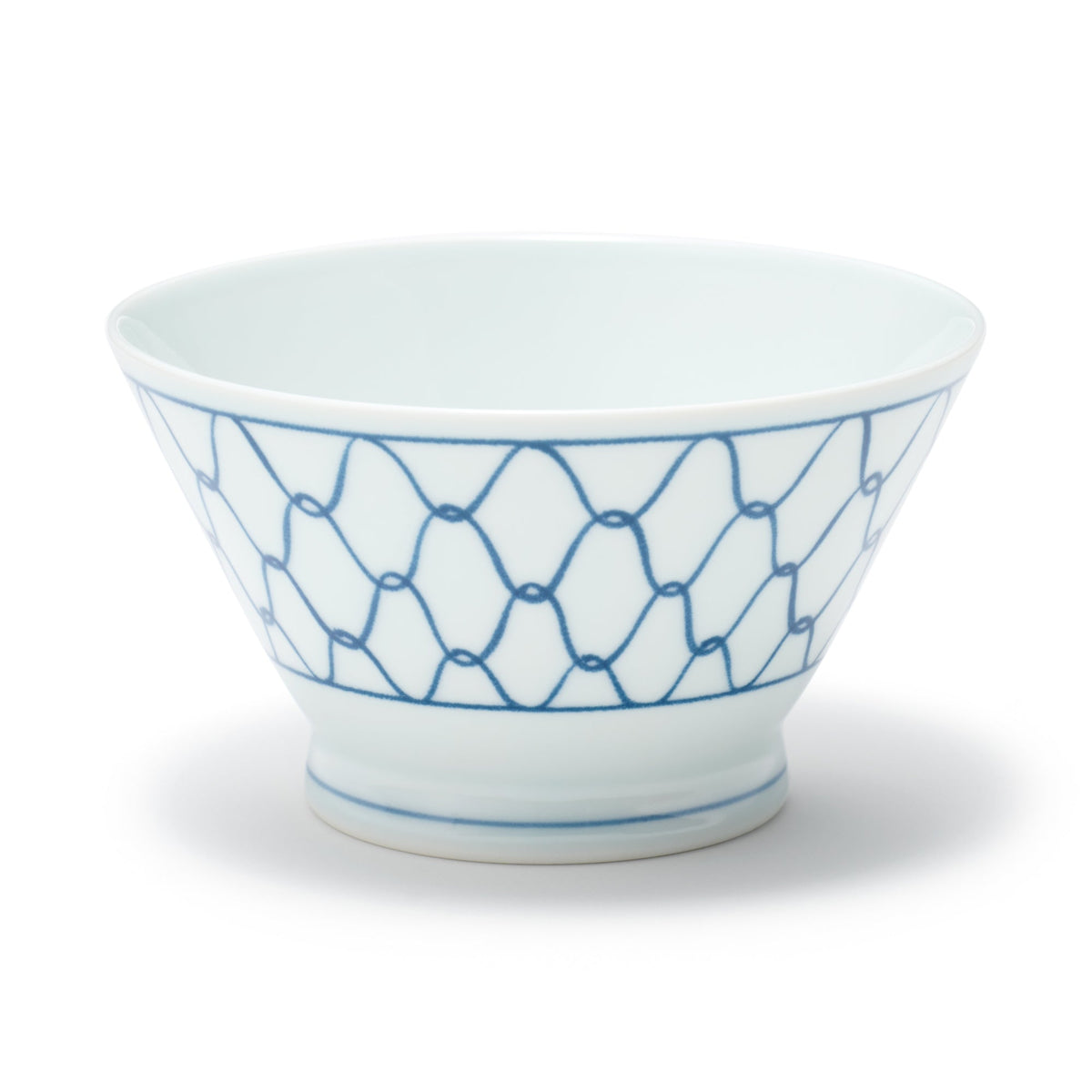 Hasami Ware Rice Bowl - Mesh Pattern - Small | Japanese Tableware ...