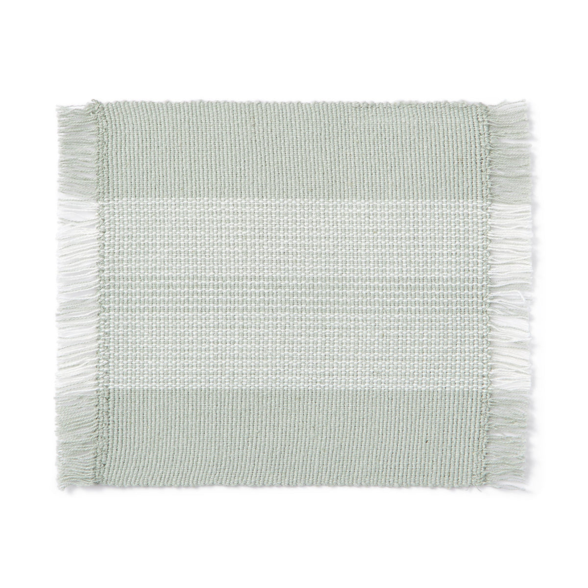 Indian Cotton Rib Coaster - Light Green | MUJI USA