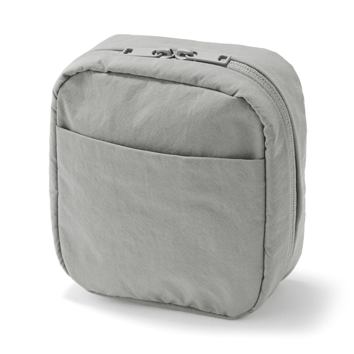 Wrinkled Nylon Wide-Opening Pouch - Square | Travel | MUJI USA