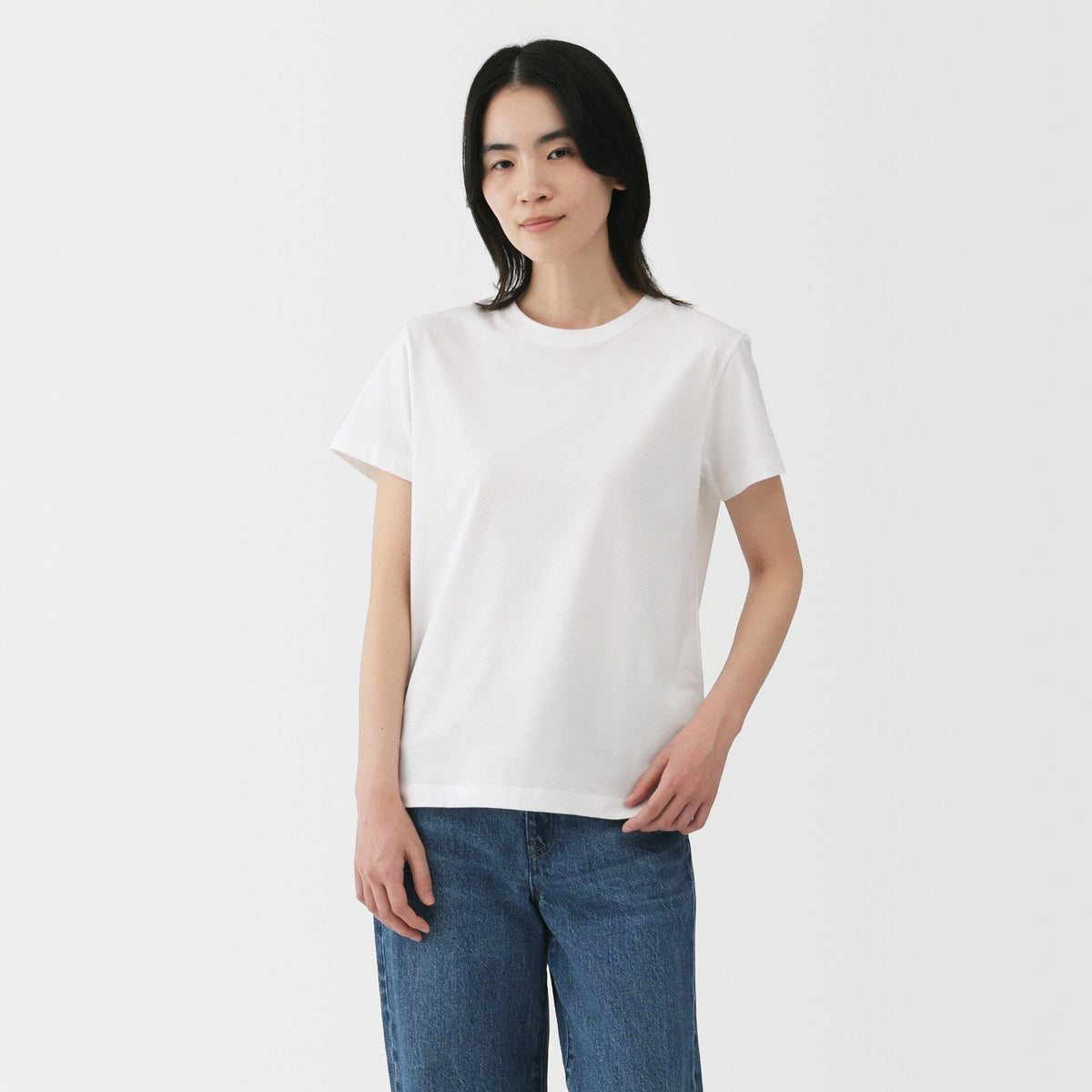 Women's Jersey Short Sleeve T-Shirt | Basic Tops | MUJI USA