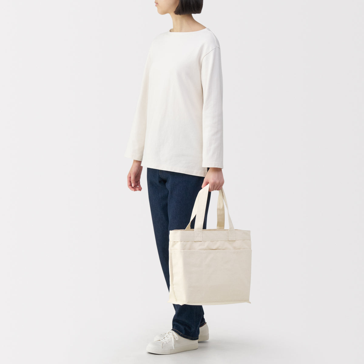 Canvas Wide Tote Bag | Bags & Backpacks | MUJI USA