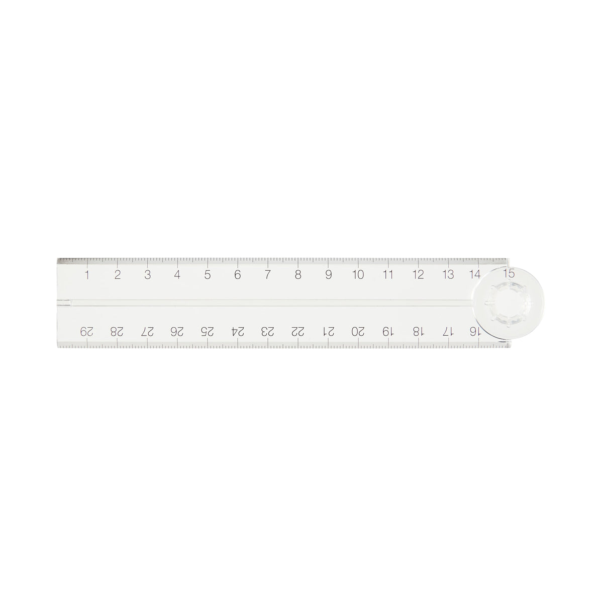 Polycarbonate Double Sided Ruler | Japanese Stationery | MUJI USA