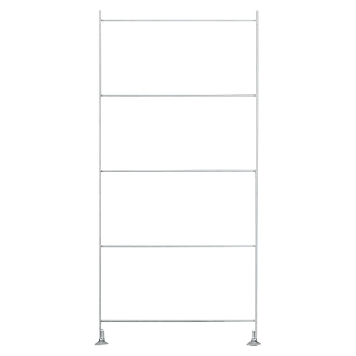 SUS Shelving Unit Additional Frame - Light Gray - Small | MUJI USA