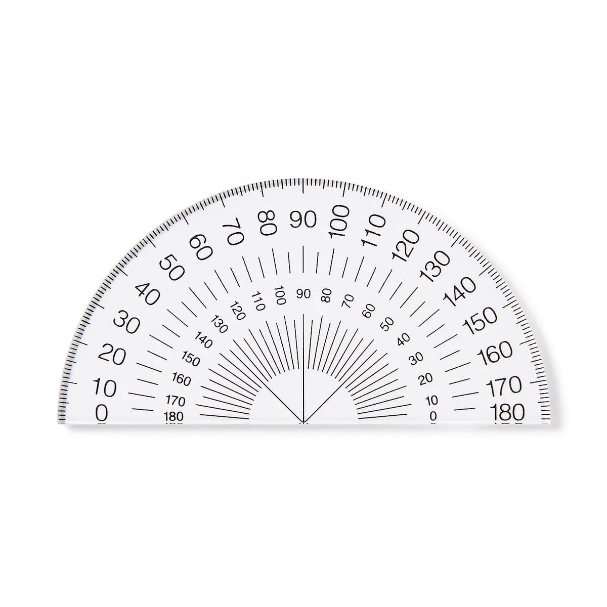 Acrylic Protractor Semi-Circle | MUJI USA